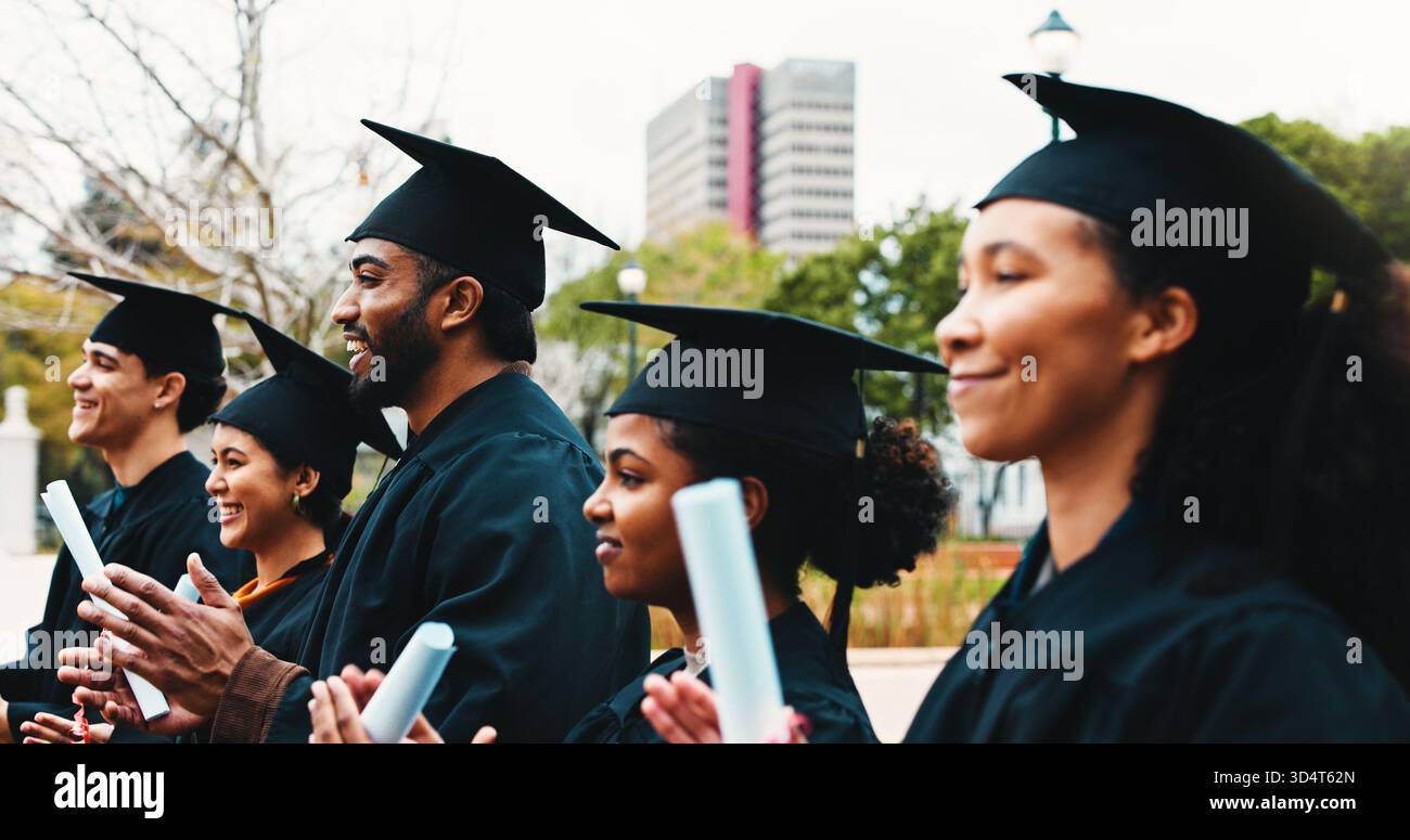 Applause university people graduation hi-res stock photography and ...