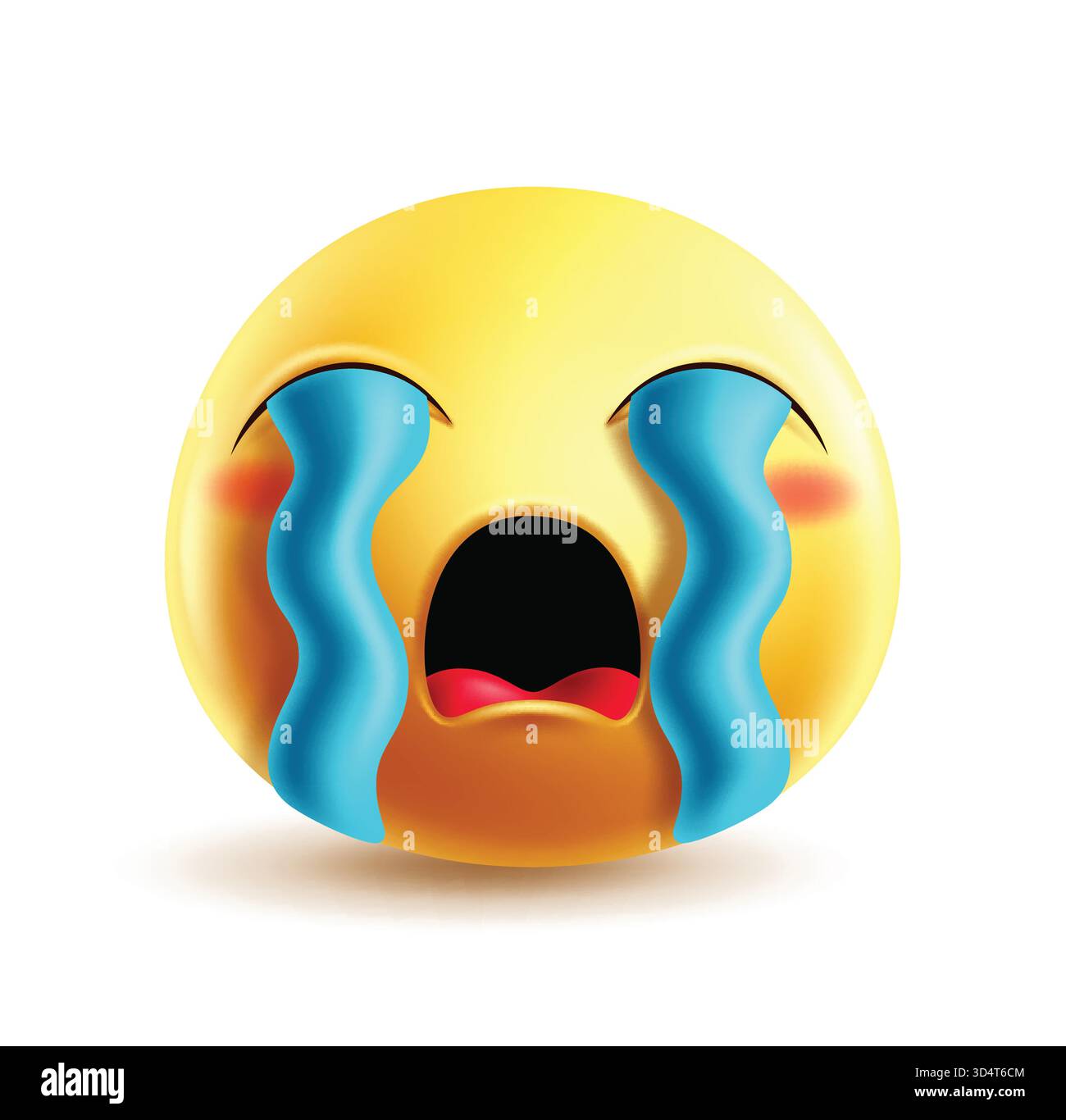 Sob emoji vector character hi-res stock photography and images - Alamy