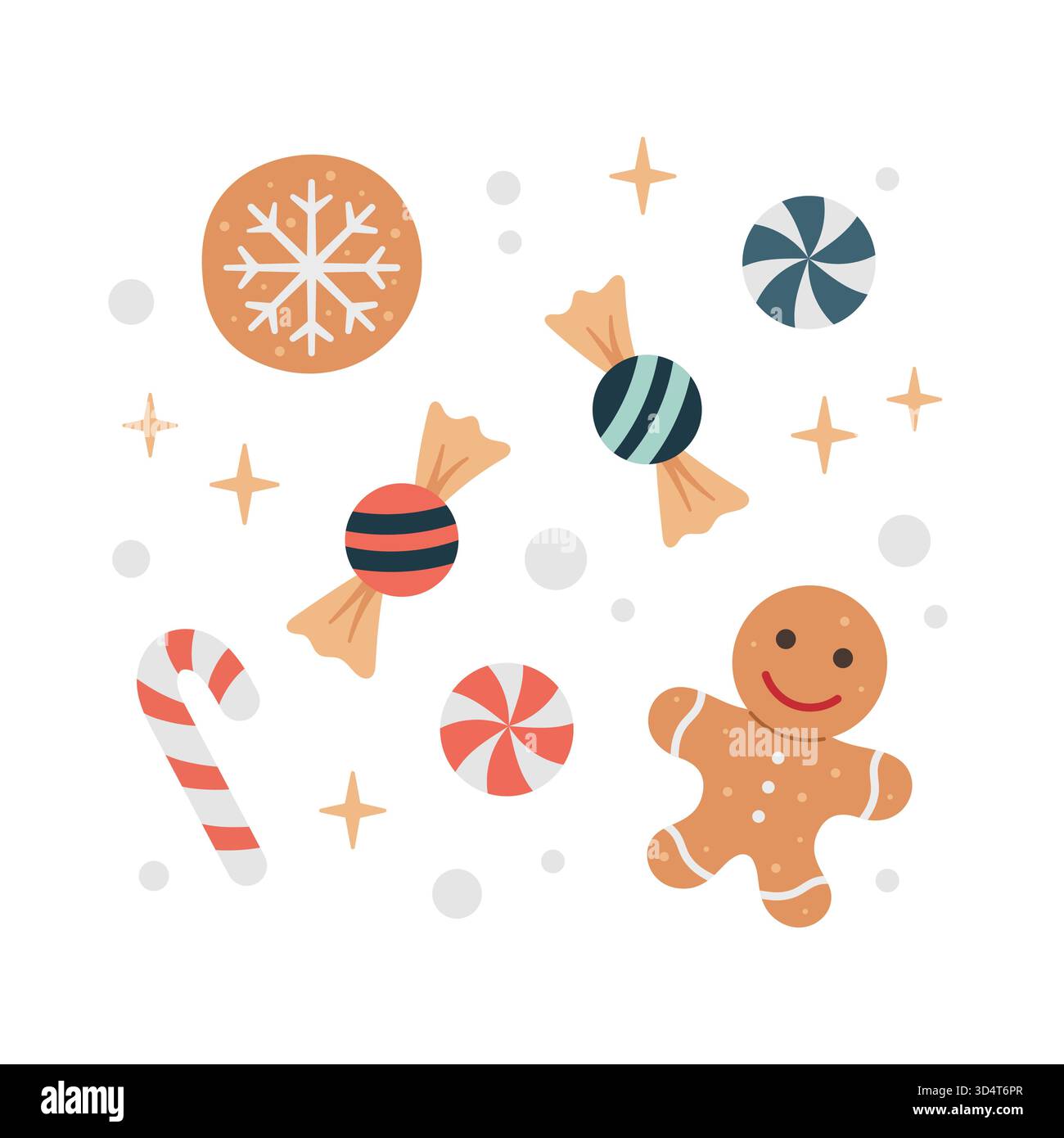 Gingerbread cookies decorations Stock Vector Images - Alamy