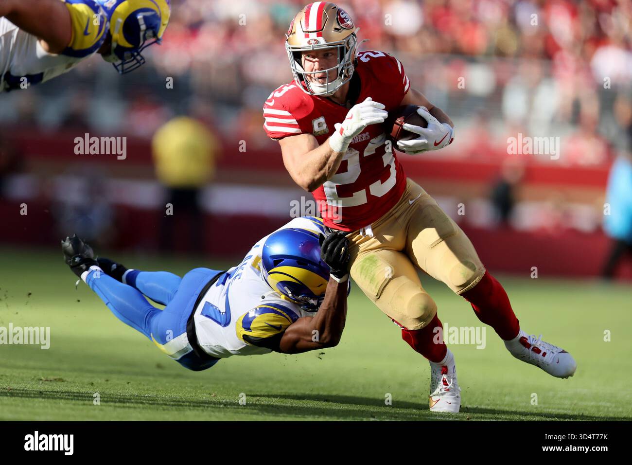 Los Angeles Rams safety Quentin Lake (37) attempts to tackle San ...
