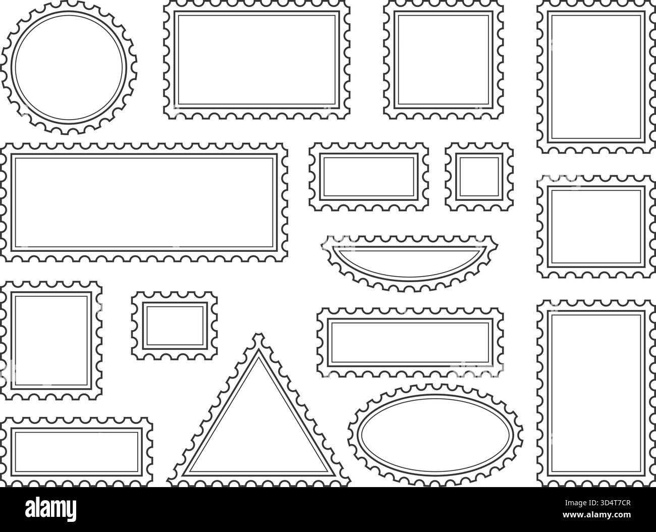 Perforated parcel Stock Vector Images - Alamy