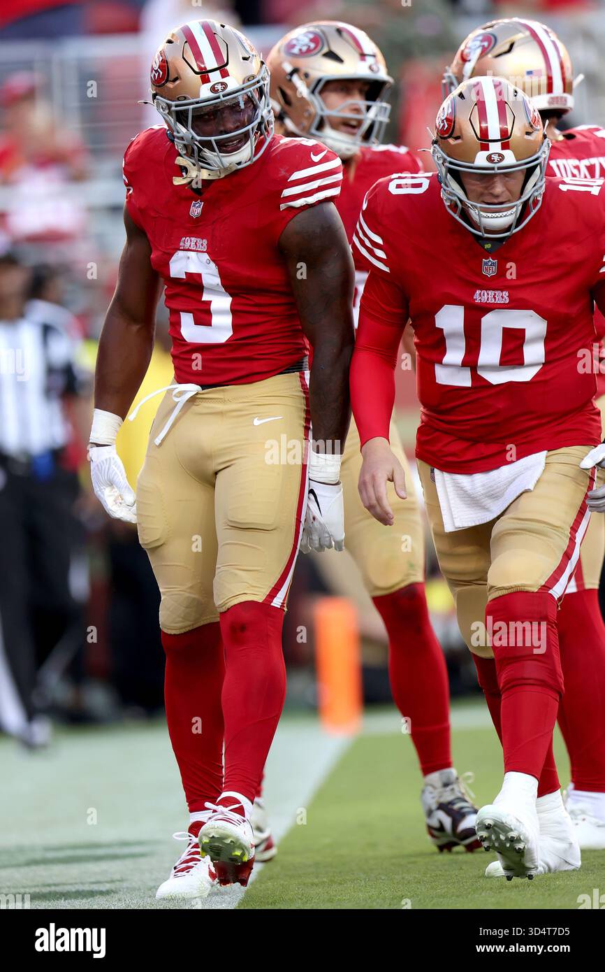 San Francisco 49ers running back Brian Robinson Jr. (3) is ...