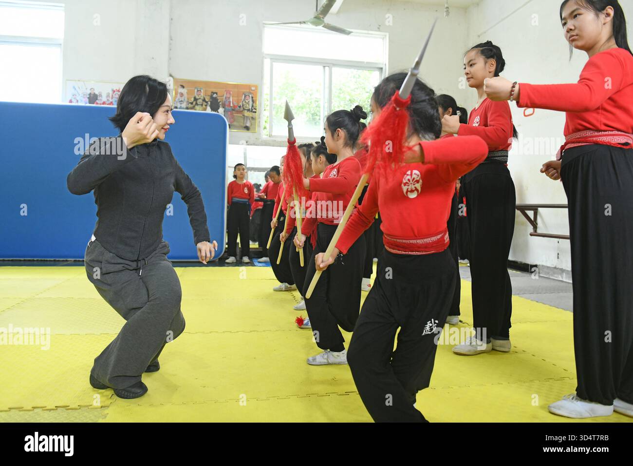 Children practice Peking Opera in Huainan City, east China's Anhui ...