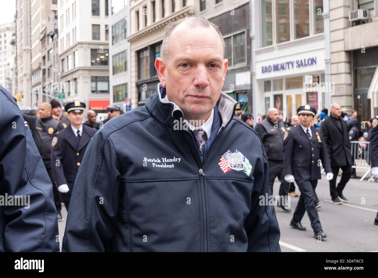 President of PBA Patrick Hendry participates in 106th Veterans Day ...