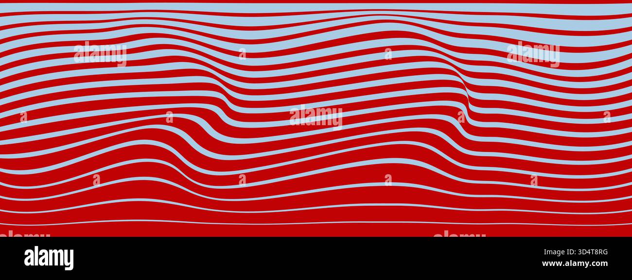 Wavy stripe transition pattern. Abstract geometric bg with horizontal ...