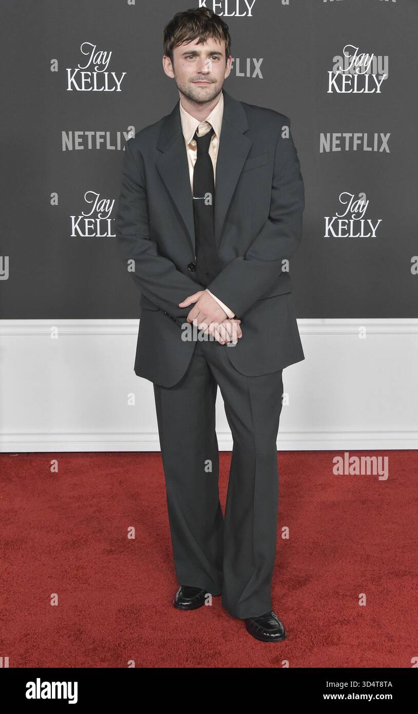 Charlie Rowe at arrivals for JAY KELLY Premiere, The Egyptian Theatre ...