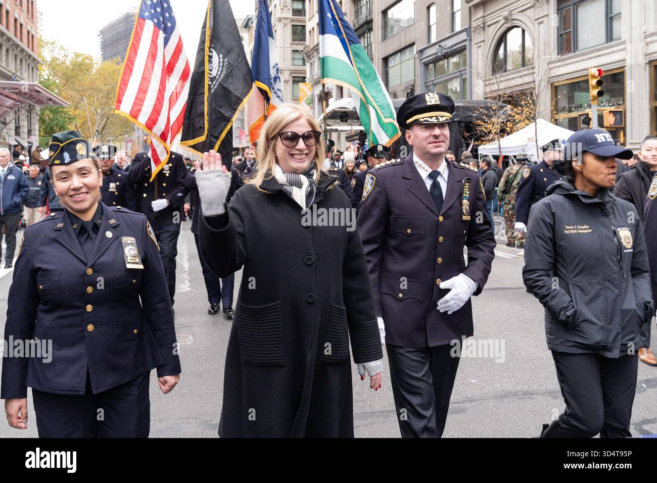 Police Commissioner Jessica Tisch and Chief of the NYPD Department ...