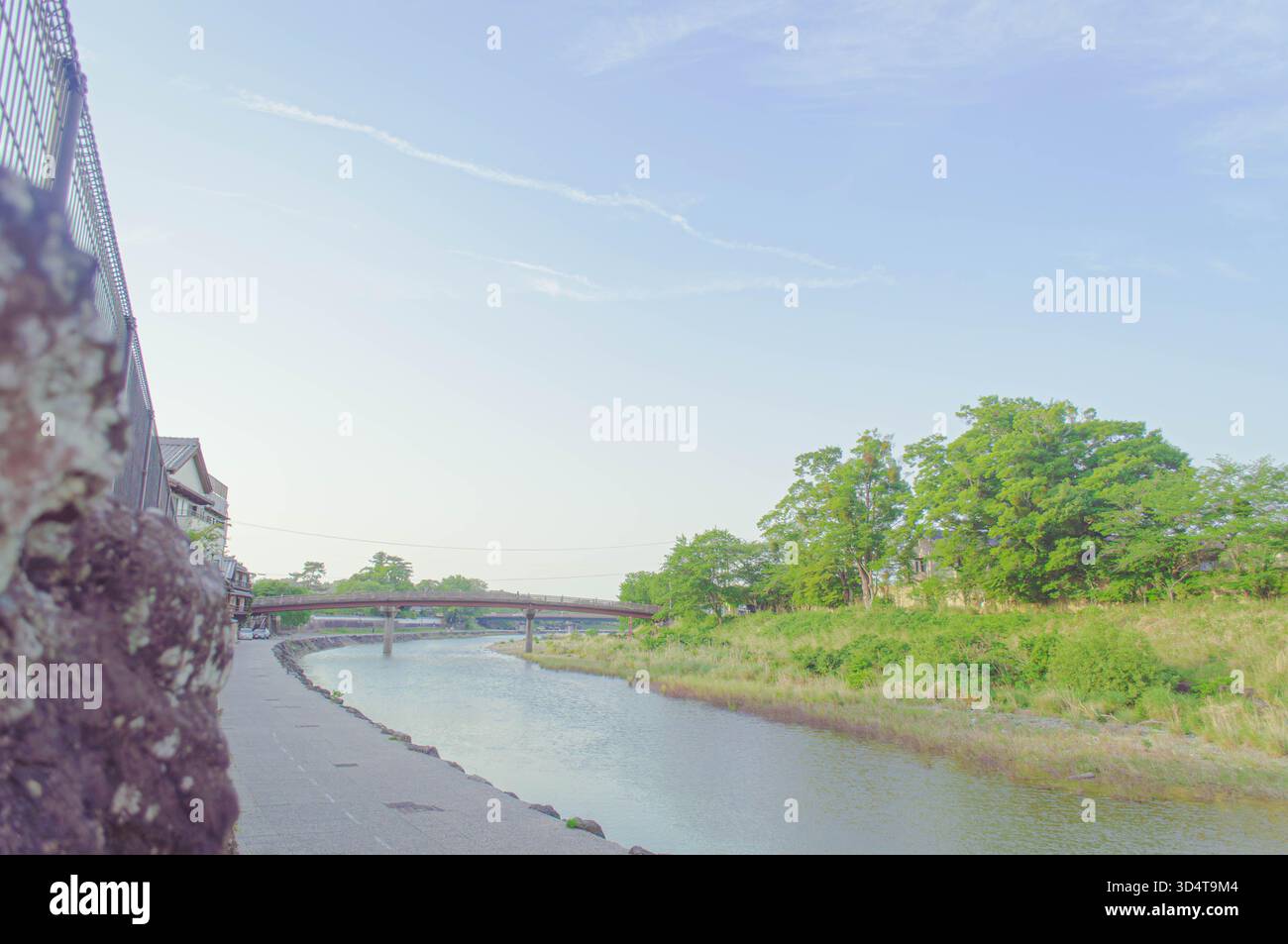 Bright riverside landscape curving hi-res stock photography and images ...