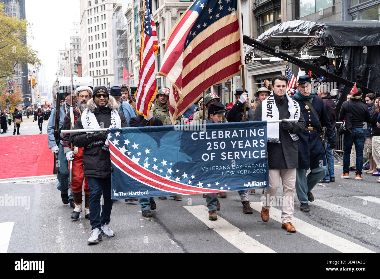 Atmosphere during 106th Veterans Day Parade marking 250 Years of ...
