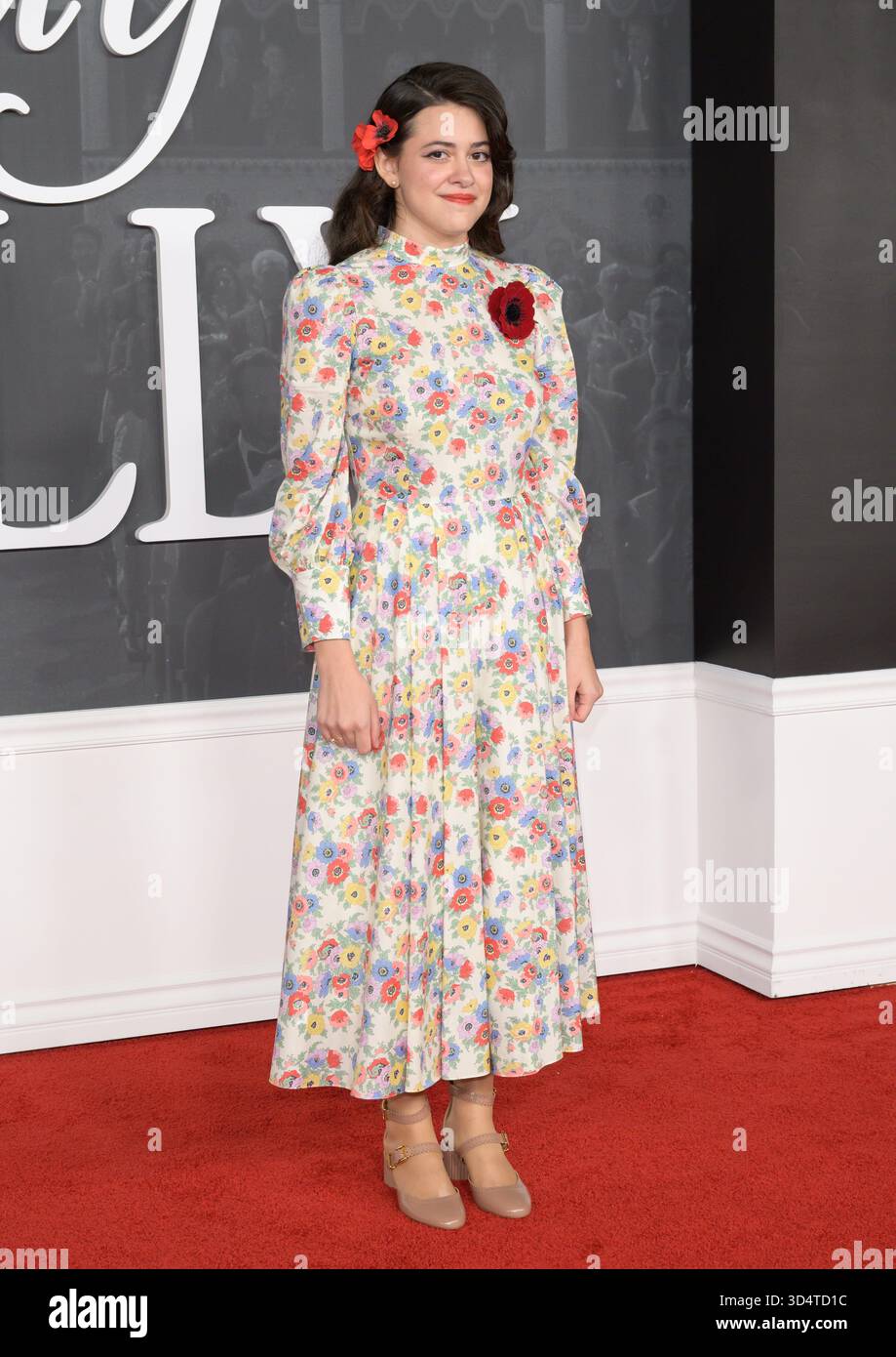 LOS ANGELES, USA. November 11, 2025: Grace Edwards at the LA premiere ...