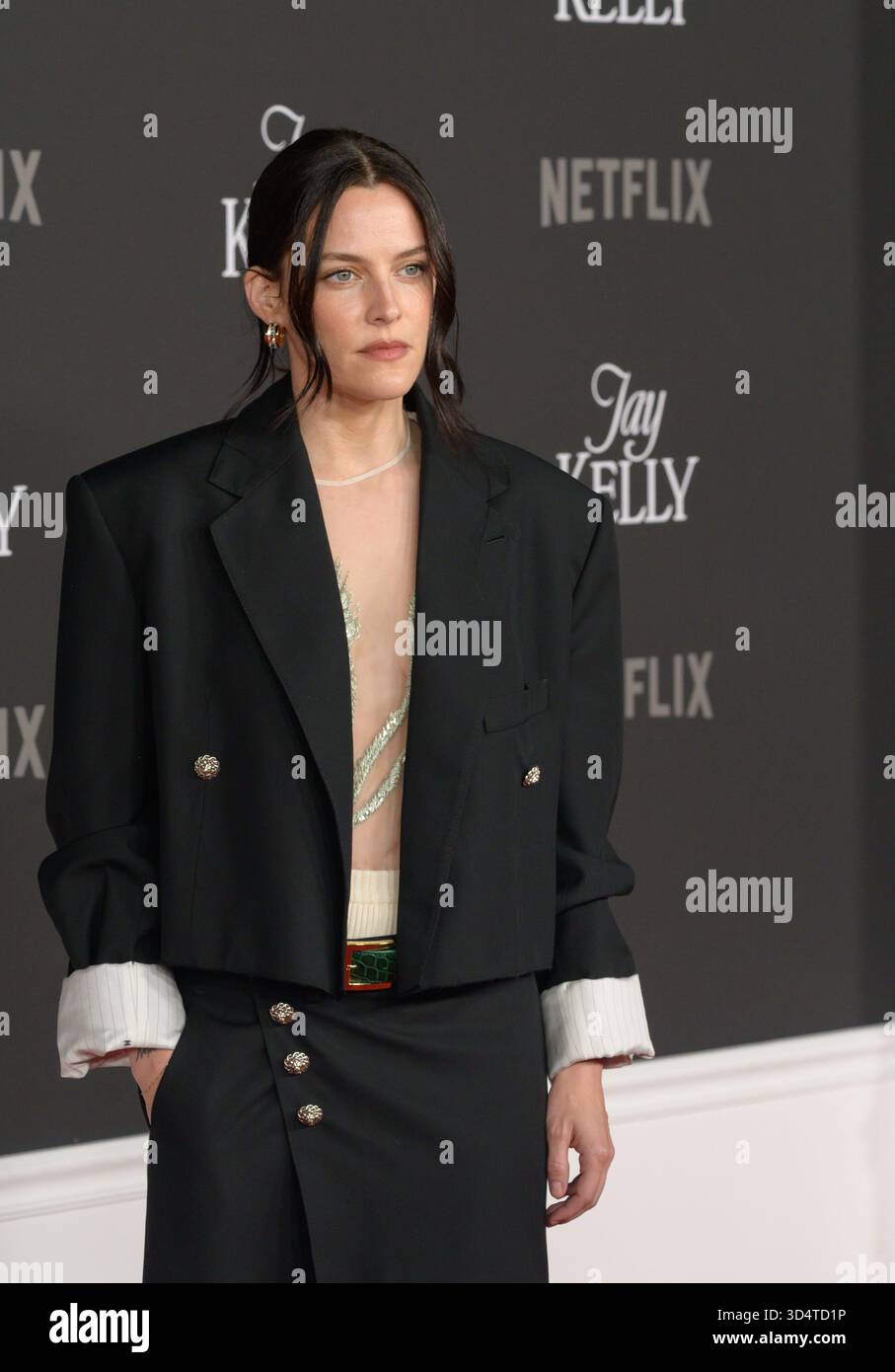 LOS ANGELES, USA. November 11, 2025: Riley Keough at the LA premiere ...