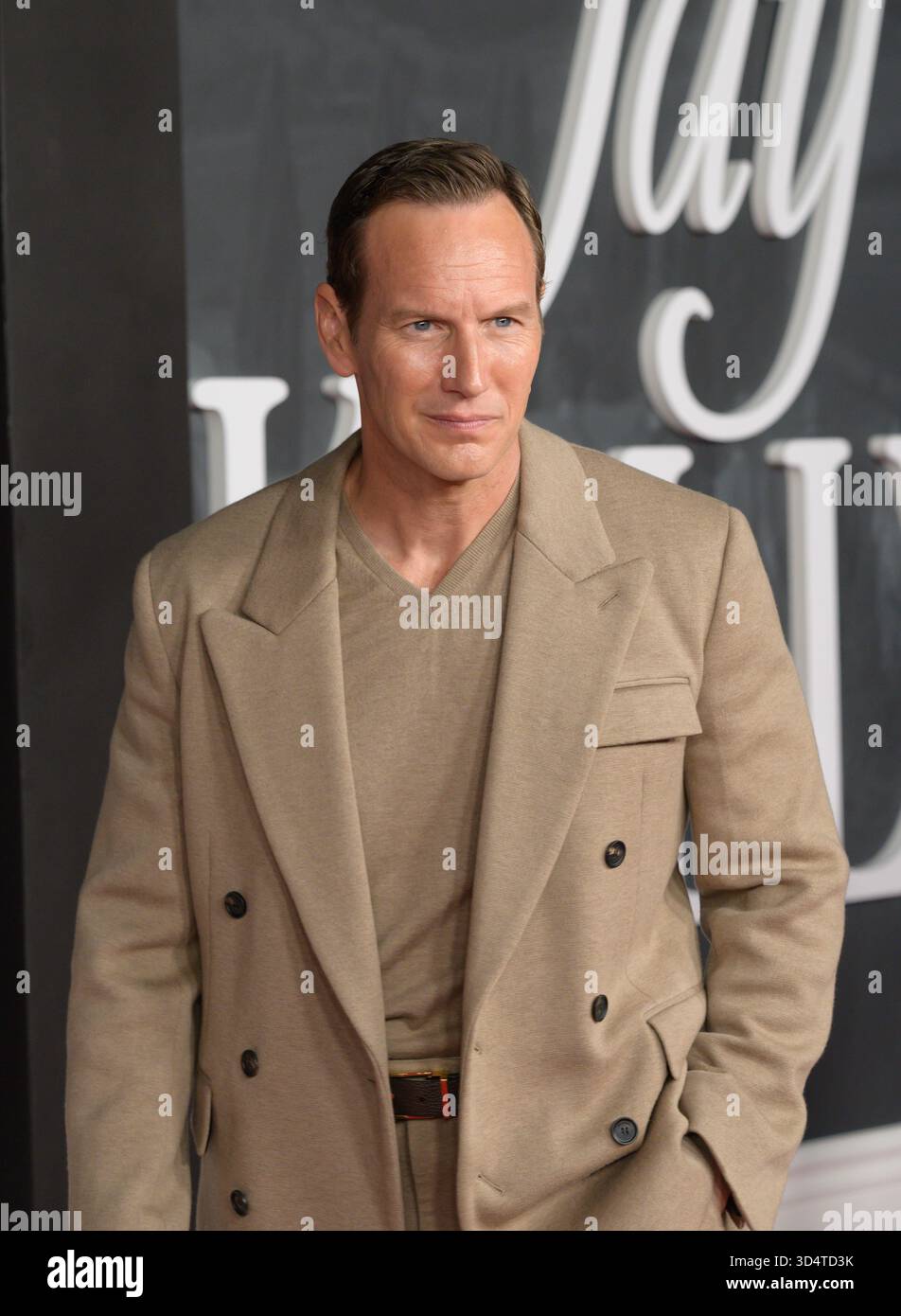 LOS ANGELES, USA. November 11, 2025: Patrick Wilson at the LA premiere ...