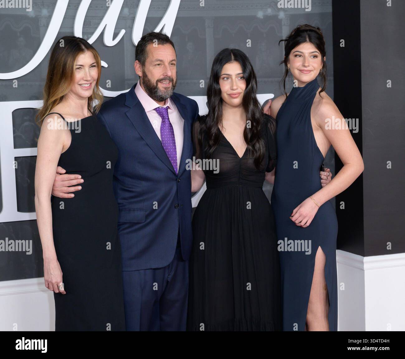 LOS ANGELES, USA. November 11, 2025: Jackie Sandler, Adam Sandler ...