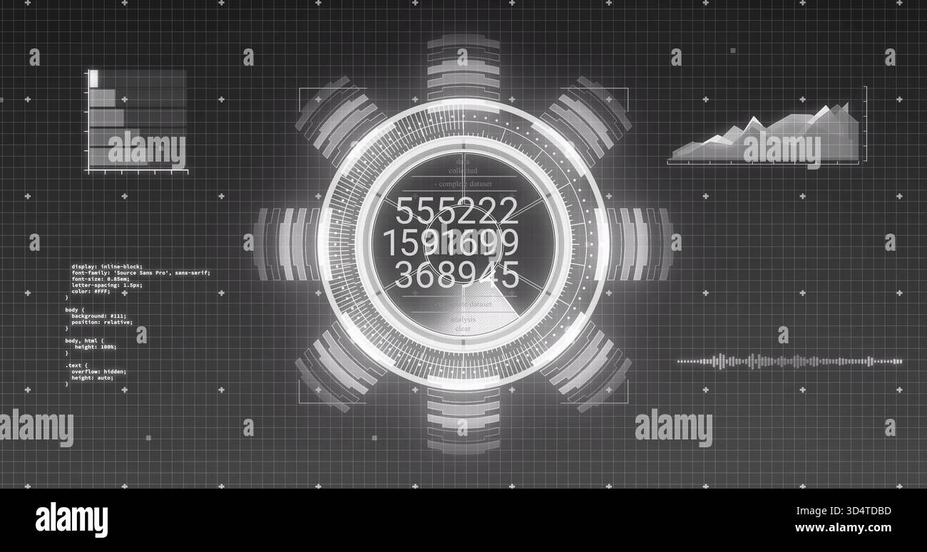 Central circular hud showing hi-res stock photography and images - Alamy