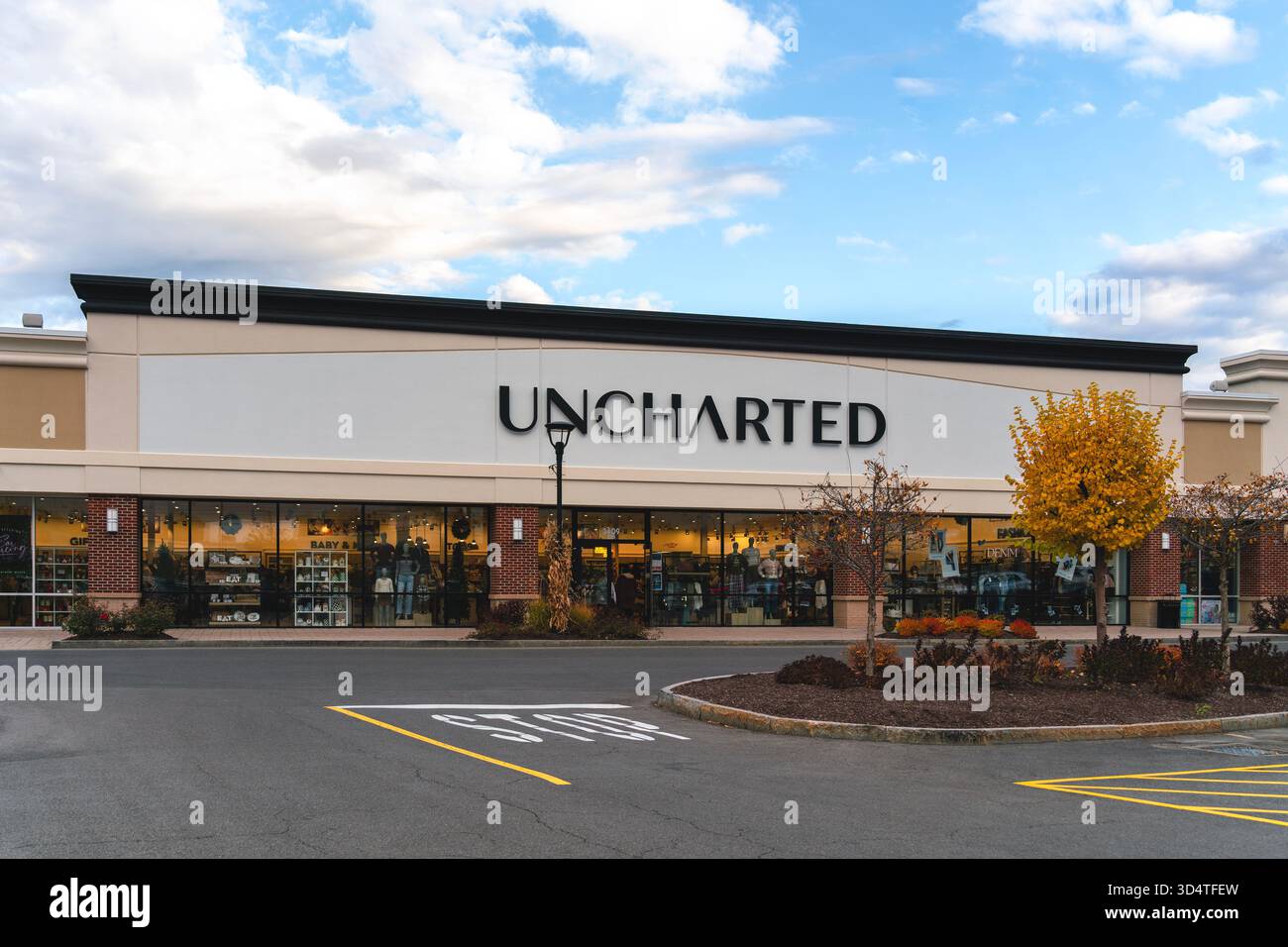 Dewitt, NY - Nov 8, 2025: Uncharted is a boutique-style lifestyle store ...