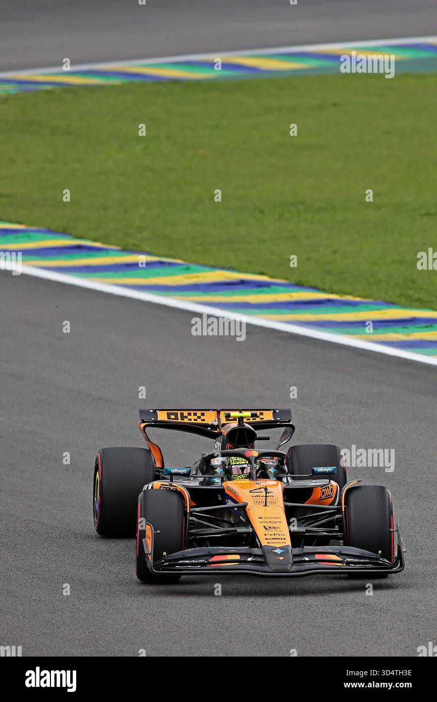 8th November 2025; Sao Paulo, Brazil; Lando Norris (GBR) McLaren F1 ...