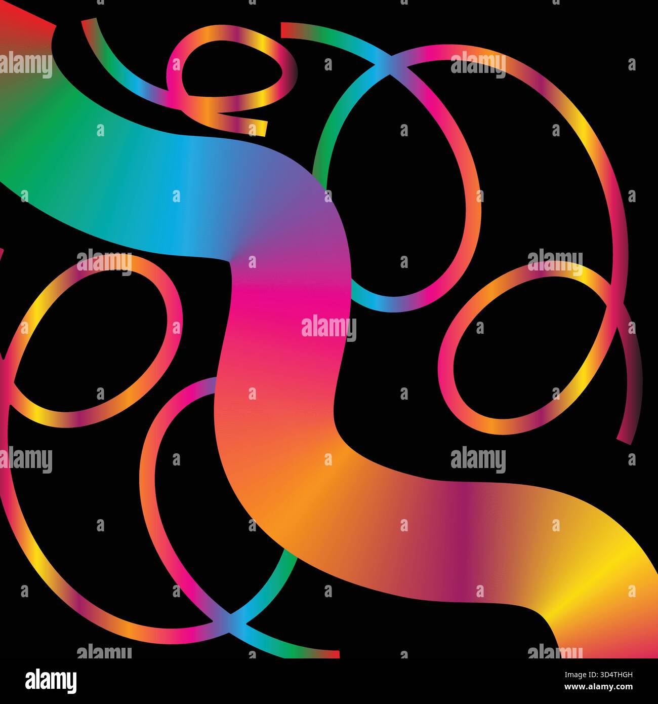 Vibrant gradient wave design hi-res stock photography and images - Alamy
