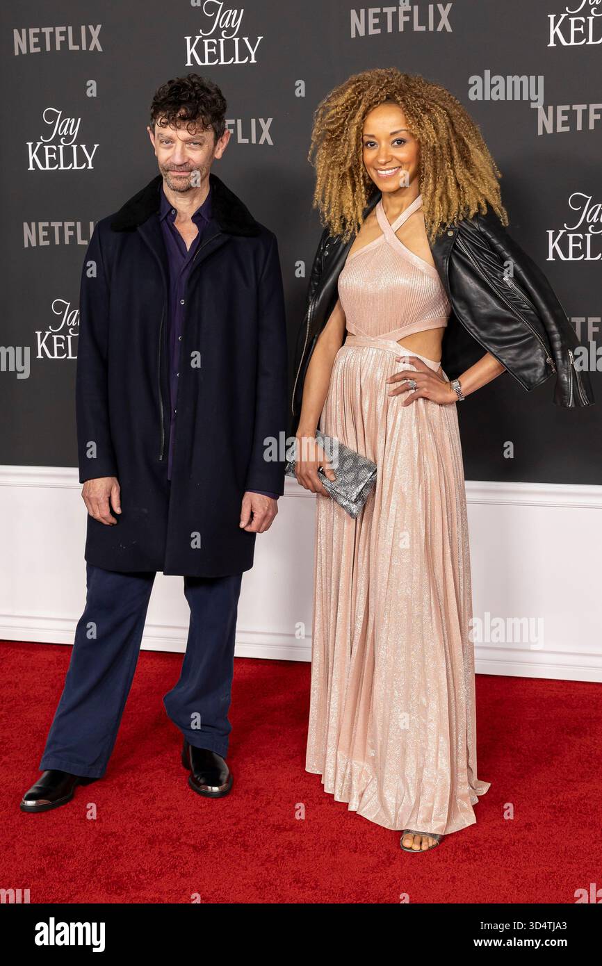 James Frain and Iliona Blanc attend the arrivals of Netflix’s Los ...