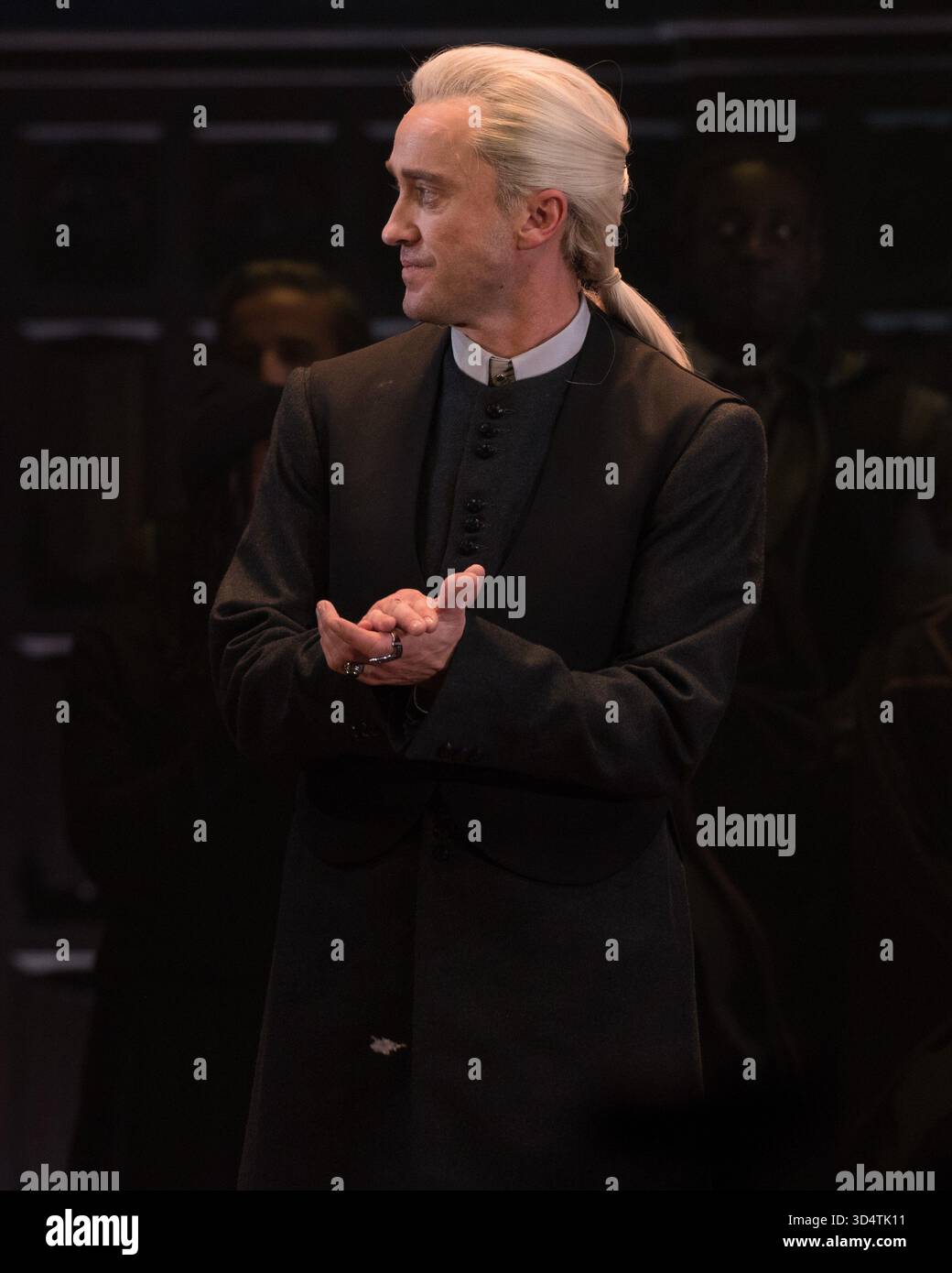 Tom Felton on stage for THE CURSED CHILD Curtain Call on Broadway, The ...