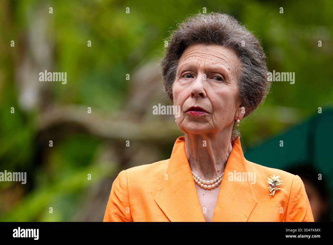 The Princess Royal during a visit to the National Orchid Garden for the ...