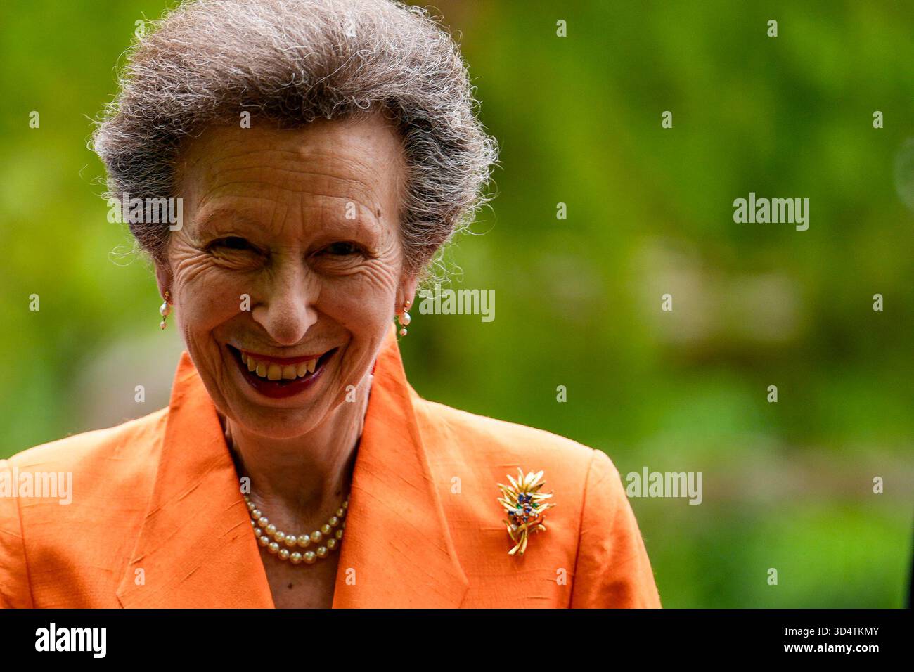 The Princess Royal during a visit to the National Orchid Garden for the ...
