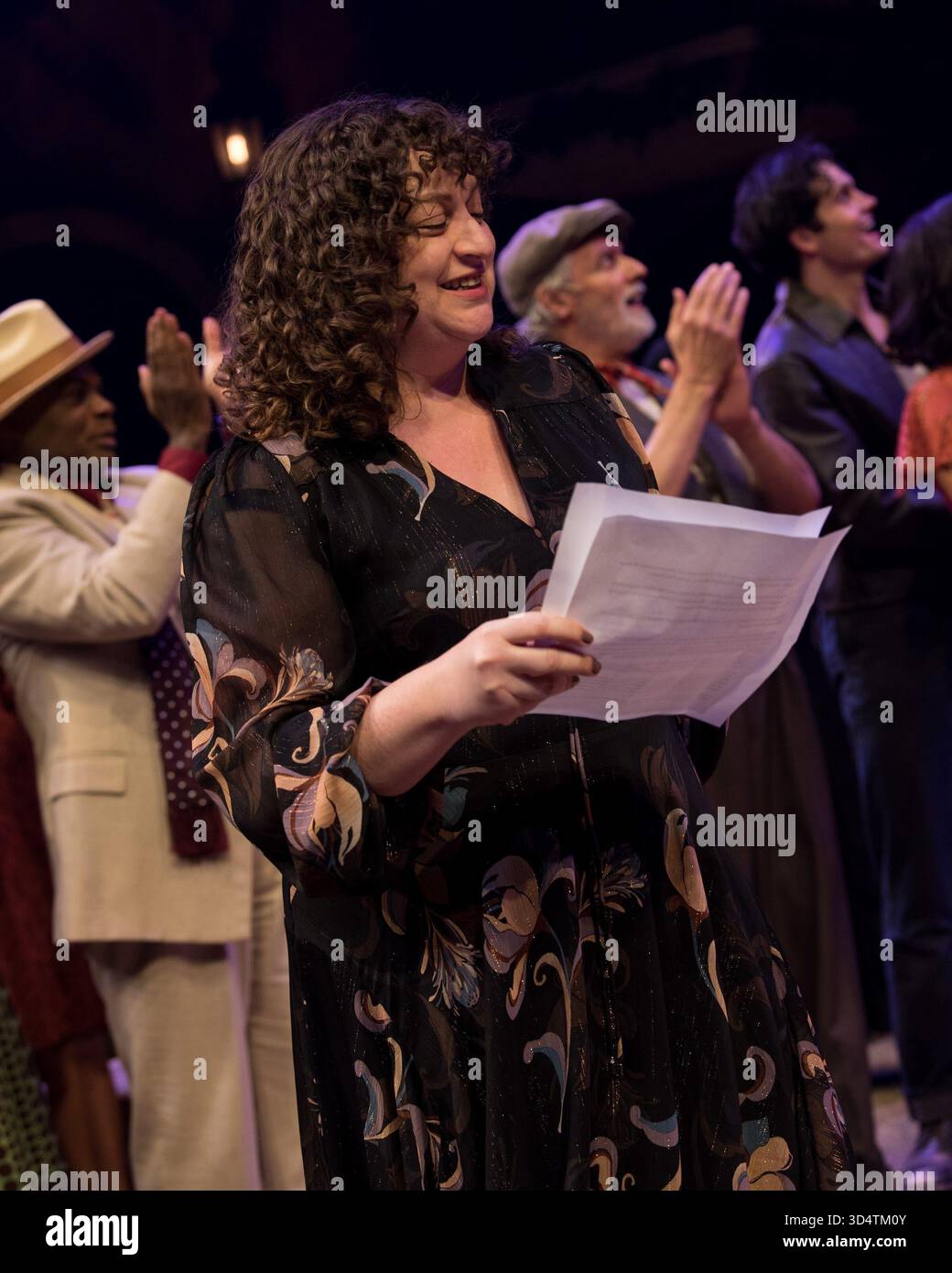 Jill Rafson on stage for THE BAKER'S WIFE Opening Night Off-Broadway ...
