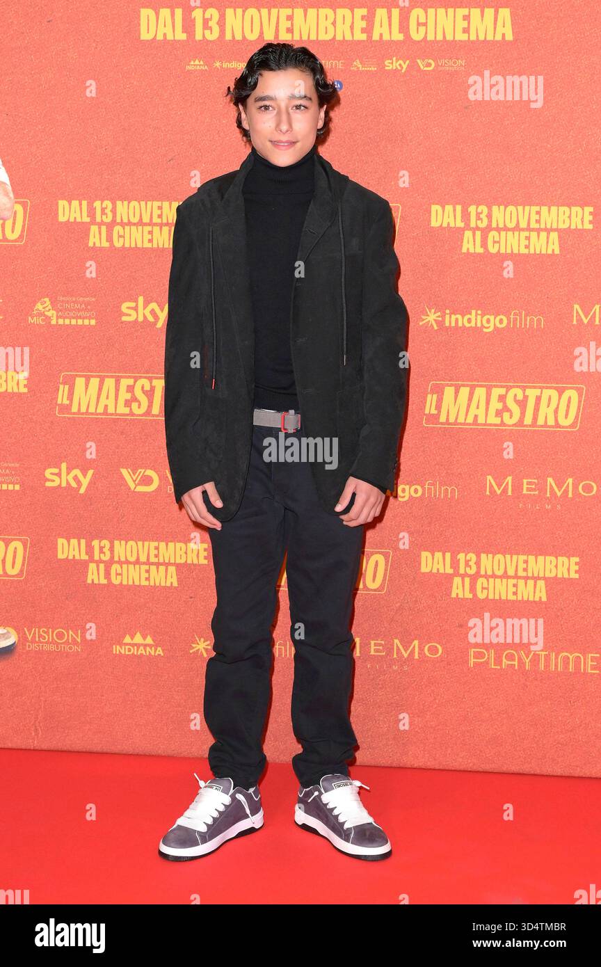 Tiziano Menichelli bei der Premiere des Kinofilms Il maestro / My ...