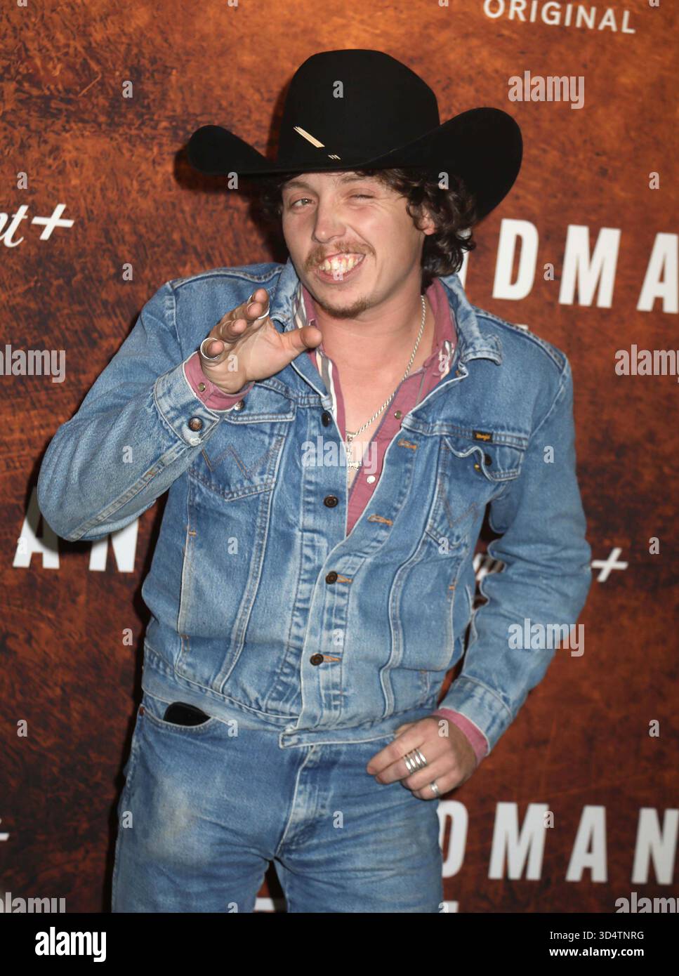 November 11, 2025, New York, New York, USA: Actor WOODROW LUTTRELL seen ...