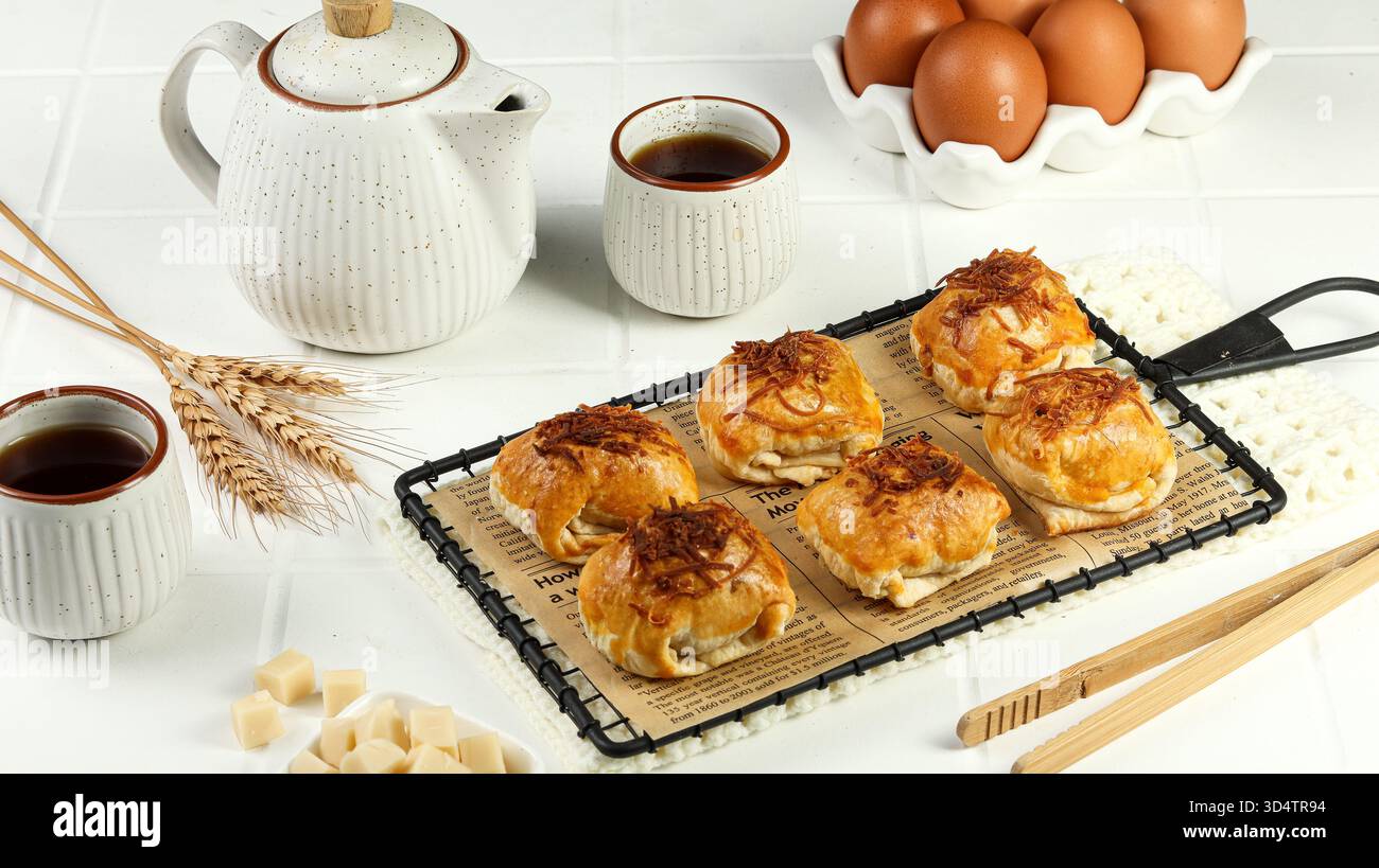 Bolen pisang or banana bolen is a snack made from bananas wrapped in ...