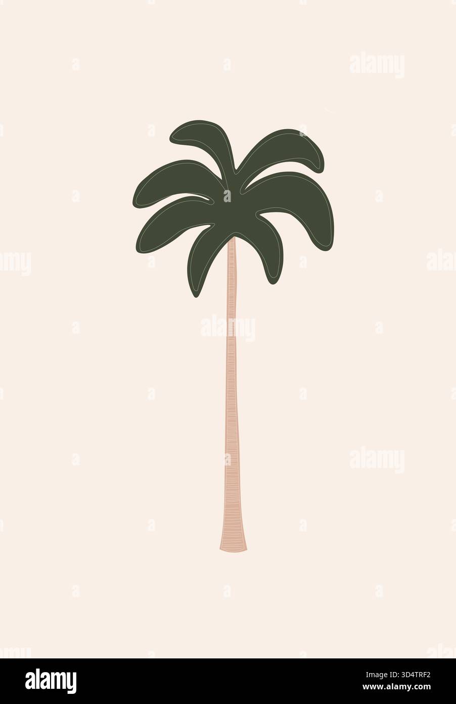 Straight tall palm tree Stock Vector Images - Alamy