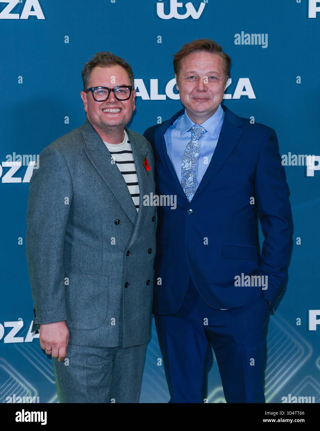 Alan Carr and Shaun Dooley seen attending the ITV Palooza 2025 at the ...