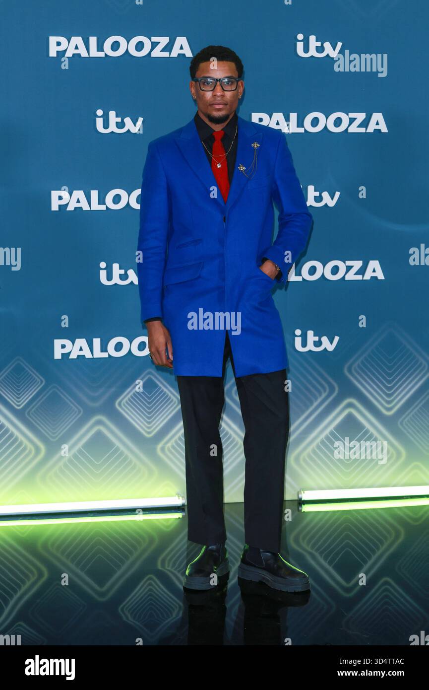Cach Mercer seen attending the ITV Palooza 2025 at the Barbican Centre ...