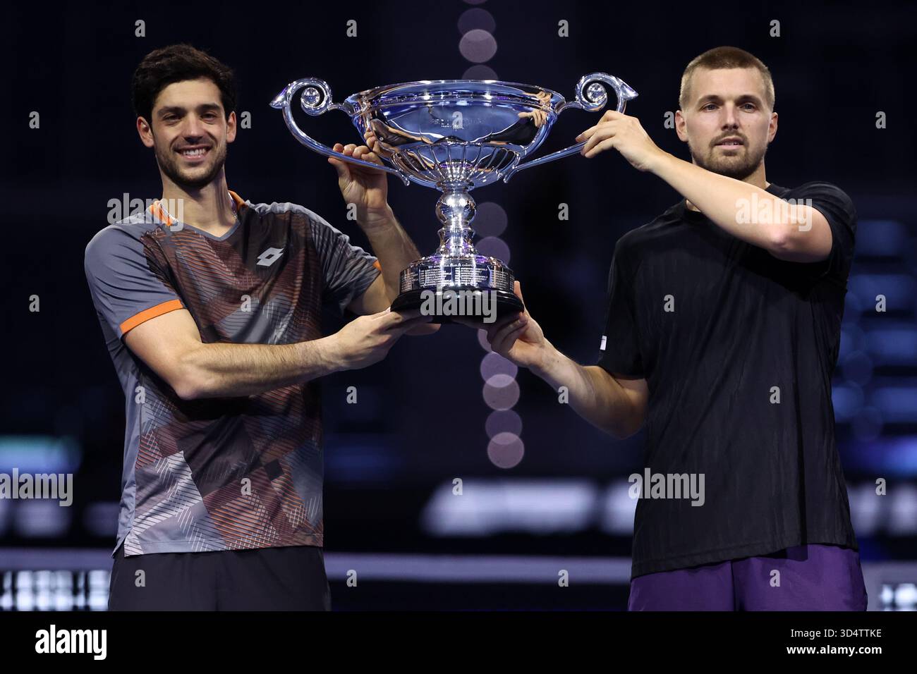 Lloyd Glasspool of Great Britain (R) and Julian Cash of Great Britain ...