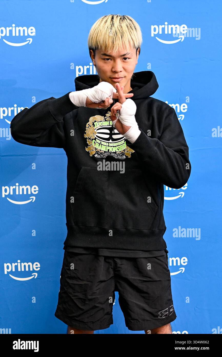 Tenshin Nasukawa of Japan during a public workout at Teiken Boxing Gym ...