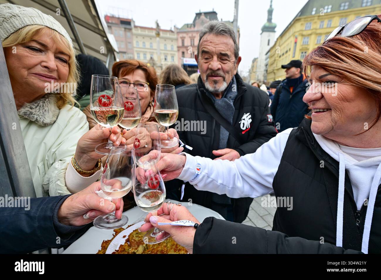 Saint Martin's procession with actor Martin Slama, dressed like St ...