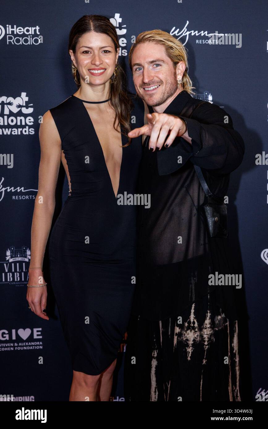 Karlie Dean (L) and Nicholas Petricca attend The Inaugural Not Alone ...