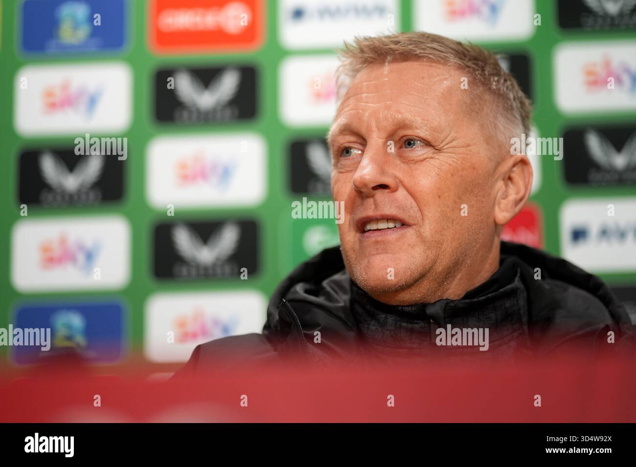 Republic of Ireland manager Heimir Hallgrimsson during a press ...