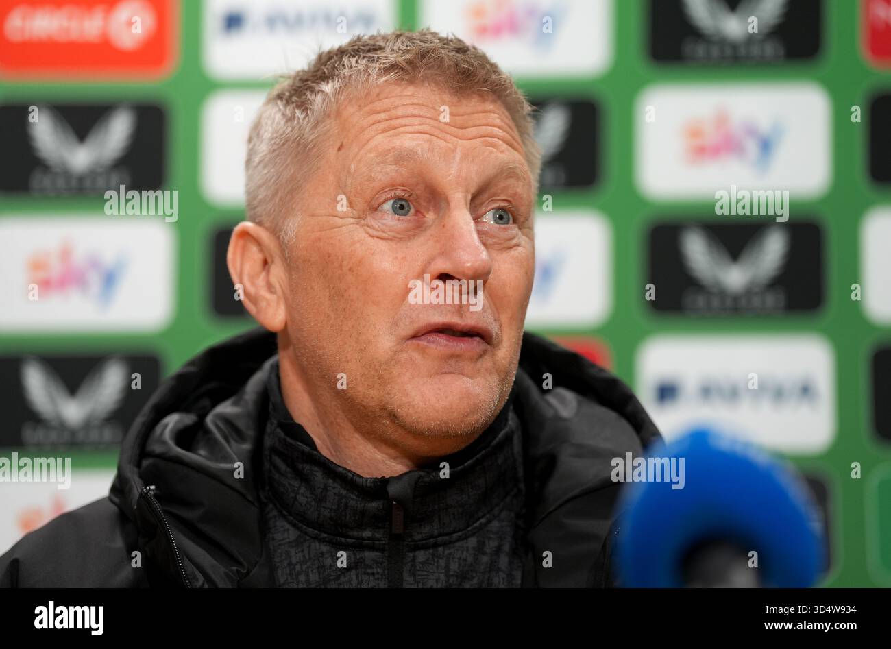 Republic of Ireland manager Heimir Hallgrimsson during a press ...