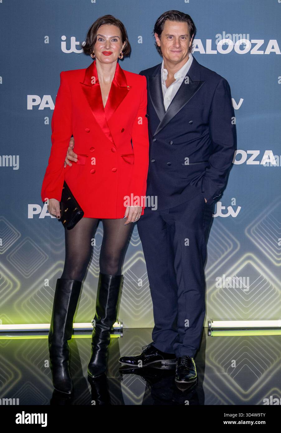 Elizabeth Day and Justin Basini attends ITV Palooza 2025 at the Barbican Centre in London ...