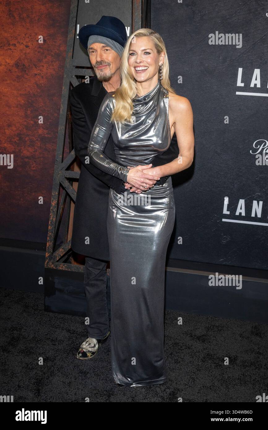 (L-R) Billy Bob Thornton and Ali Larter attend Paramount+'s "Landman ...