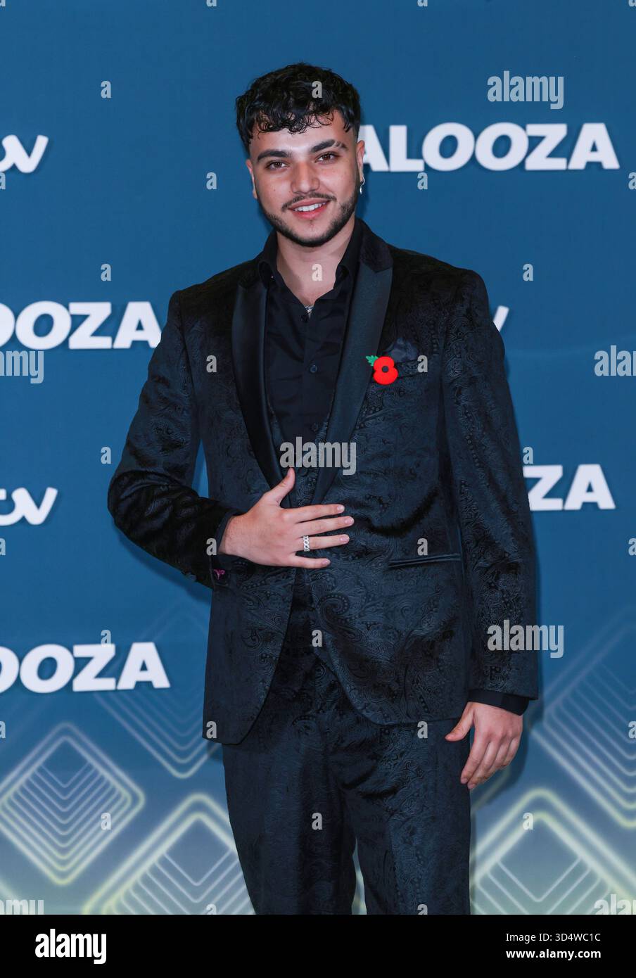 Junior Andre seen attending the ITV Palooza 2025 at the Barbican Centre ...