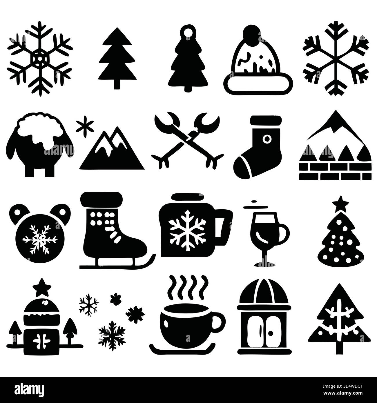 Christmas design pack Stock Vector Images - Alamy
