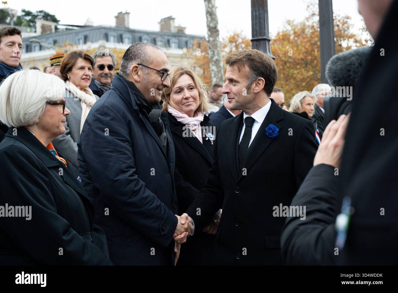 France's Interior Minister Laurent Nunez and Emmanuel Macron french ...