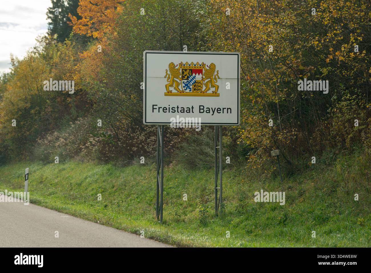 Deutschland, Bayern, Freistaat Bayern, Bundesland, Landesgrenze ...