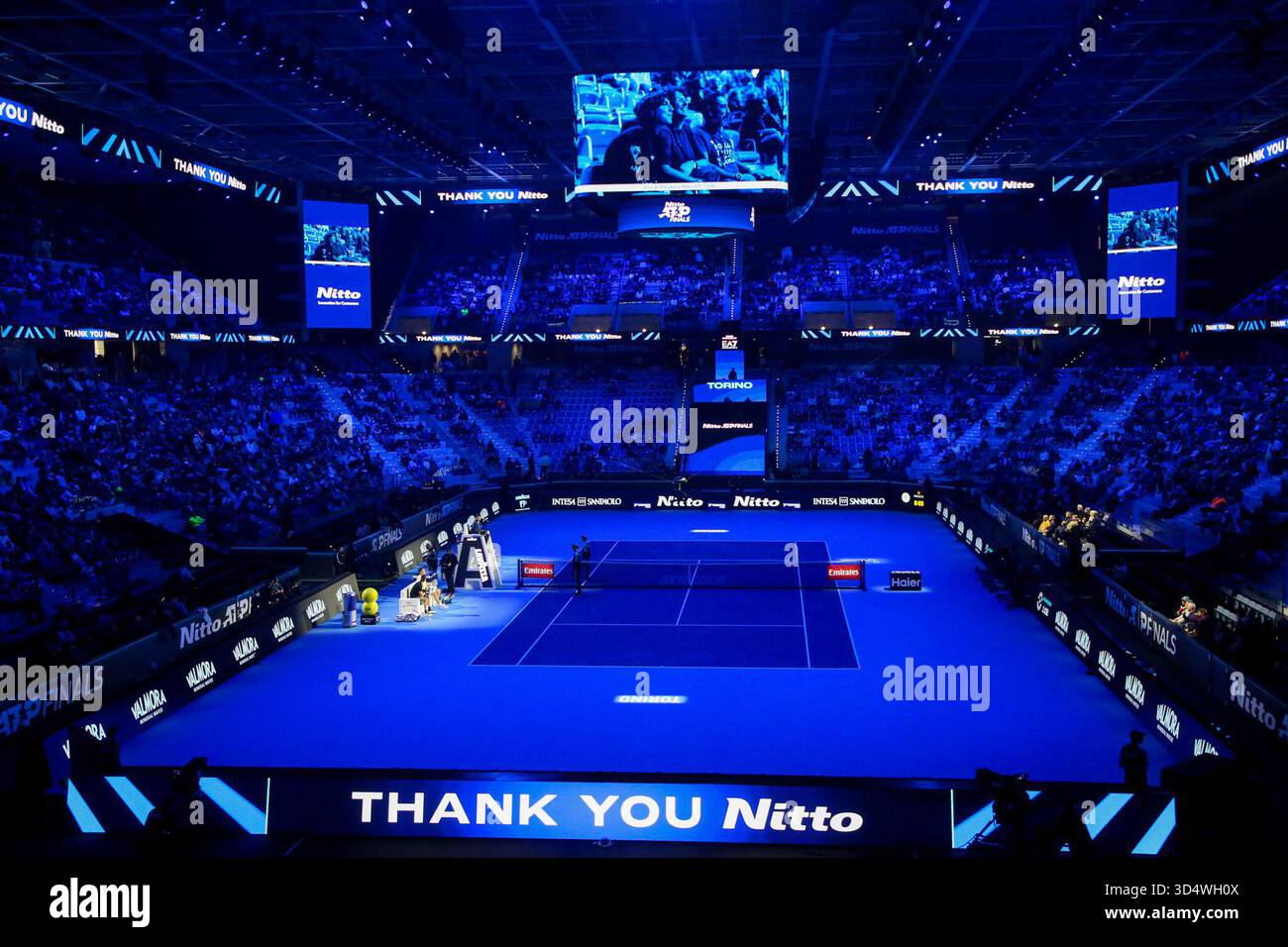 panoramic view of Inalpi Arena for Nitto Atp Finals in Torino during ...