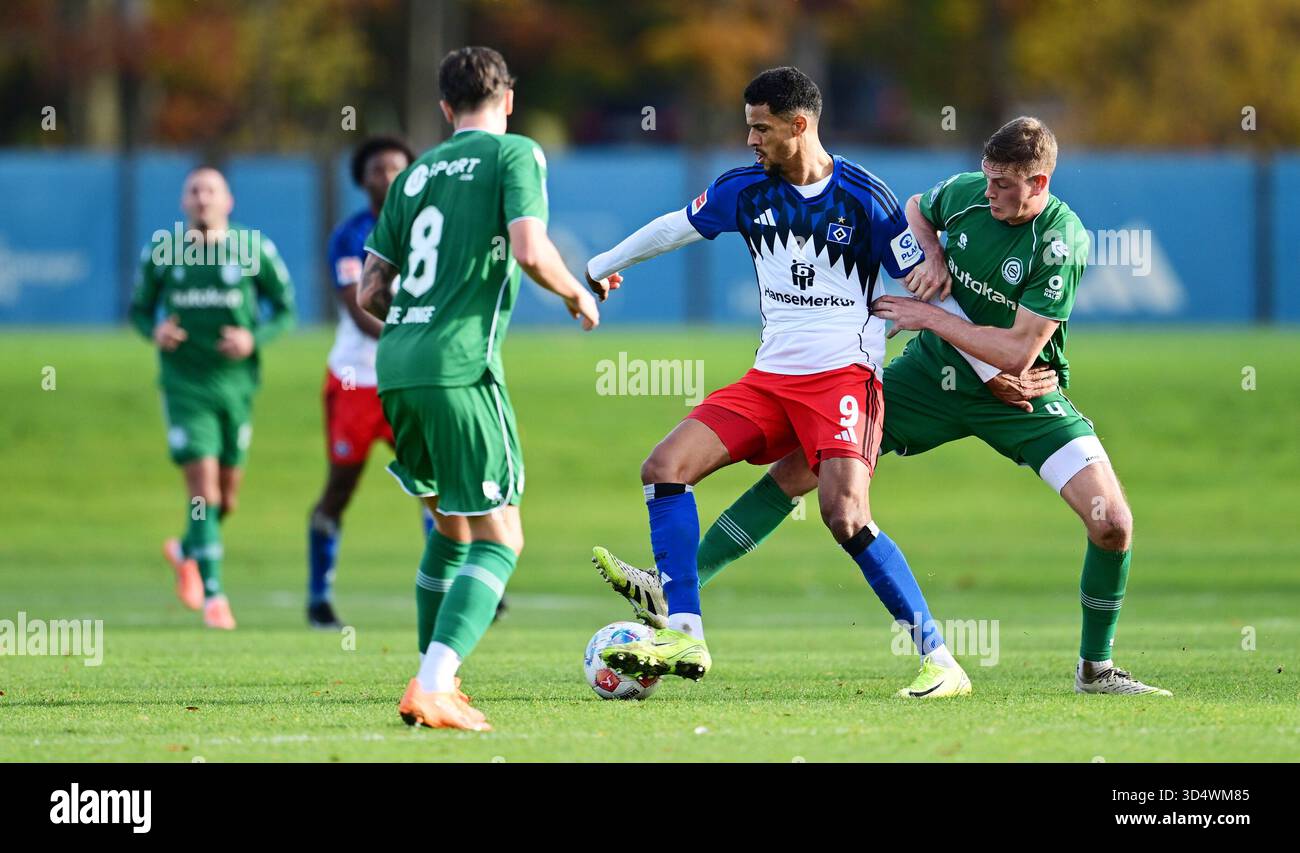from left: Tika de Jonge, Robert Glatzel (HSV Hamburg), Dies Janse ...