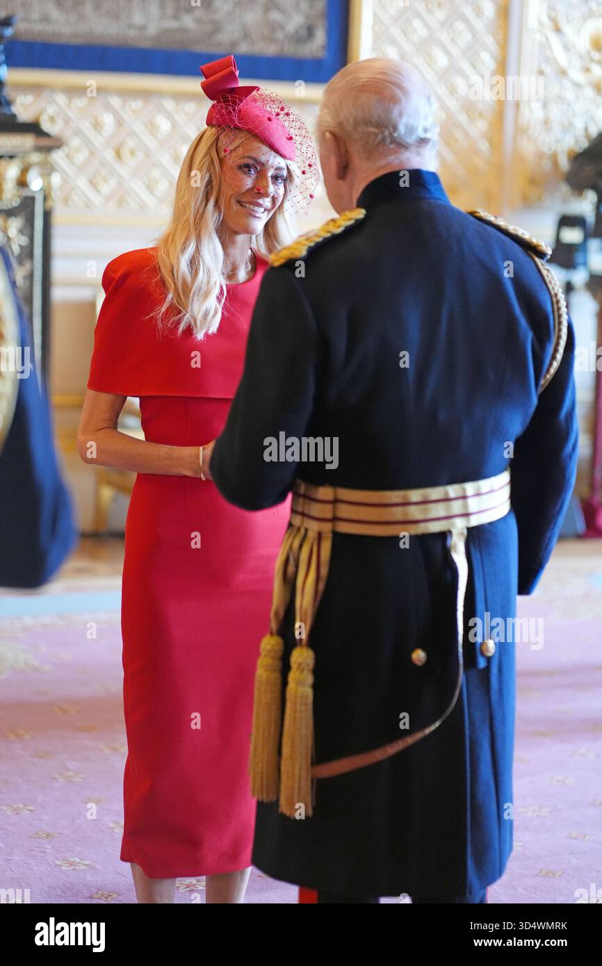 Miss Helen Daly (Tess Daly), from Beaconsfield, is made a Member of the ...