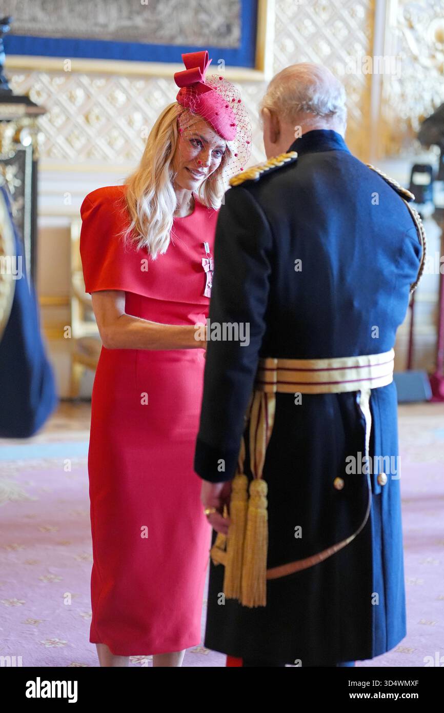 Miss Helen Daly (Tess Daly), from Beaconsfield, is made a Member of the ...