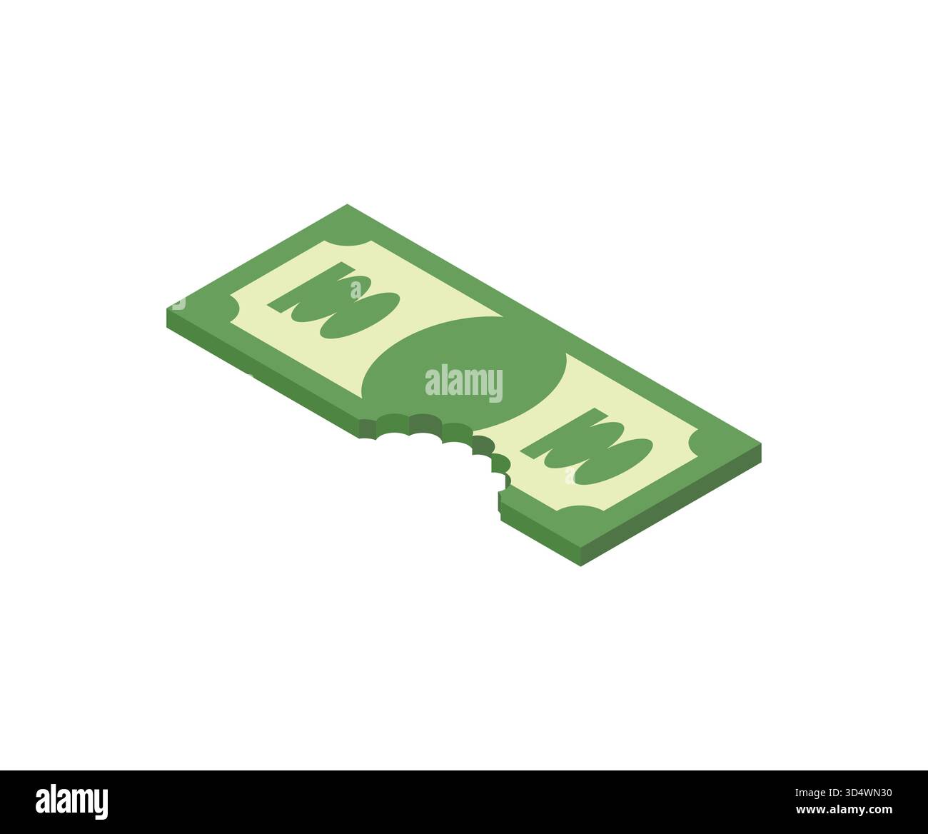 Bite mark money Stock Vector Images - Alamy