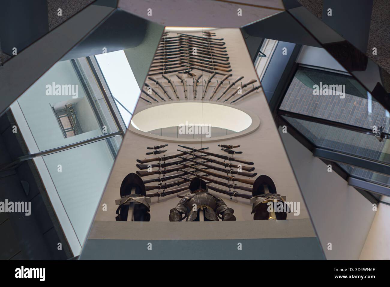 "Wall of War: Rifles, Blades, and Armor in Vertical Formation Stock ...